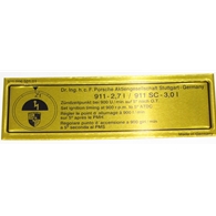 Ignition Timing Decal, Euro