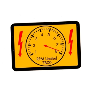 Rev Limit Decal, 7800
